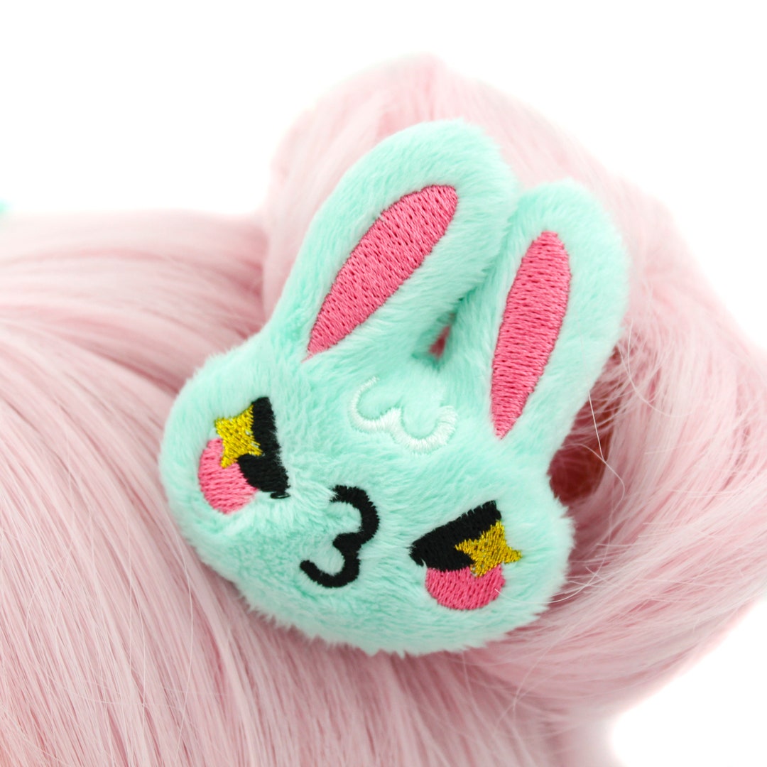 Kawaii Plushie Bunny Plush Hair Clip - Easter Basket Stuffers - Super ...
