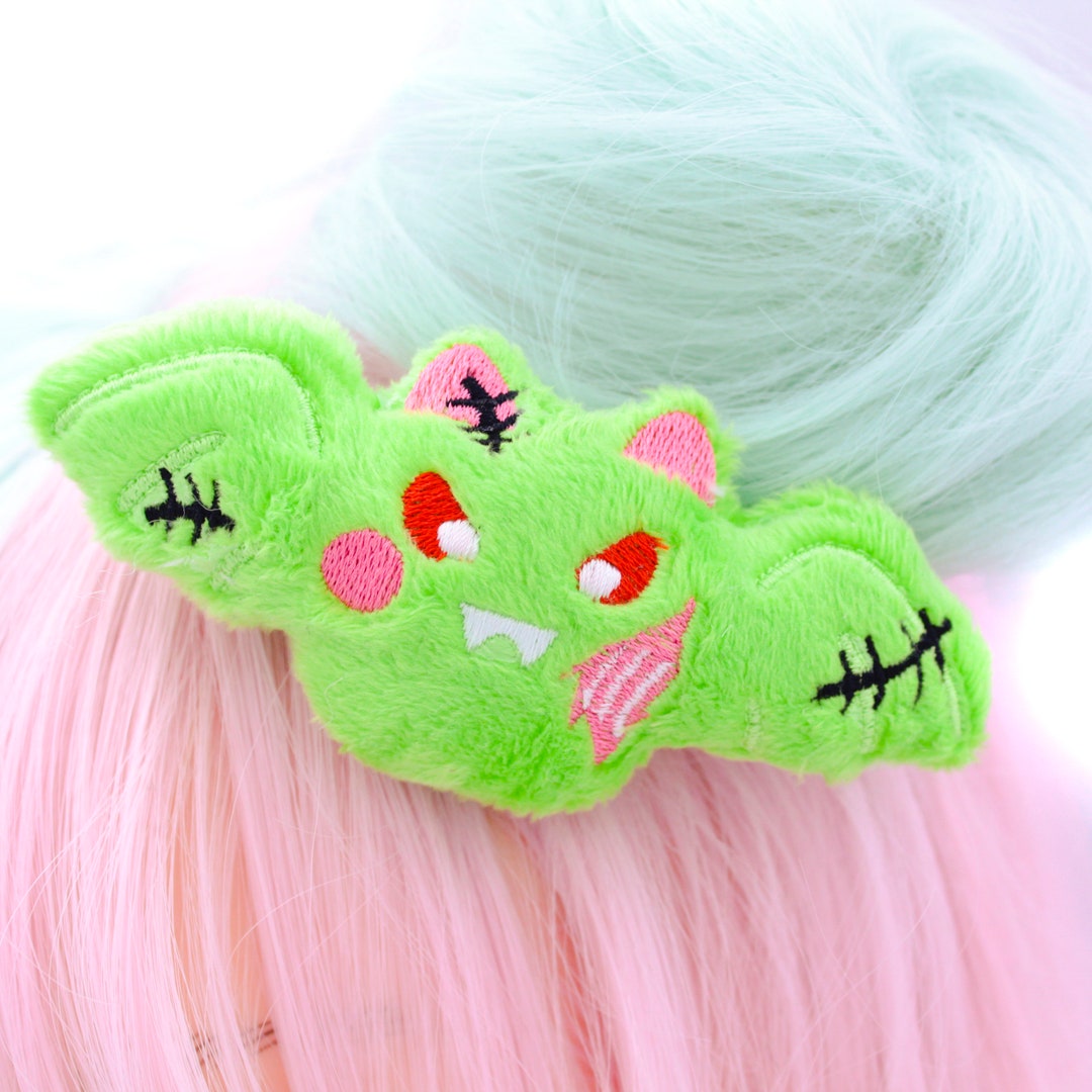 Kawaii Plush Zombie Bat Hair Clip Cutecore Clothing Cute Accessories