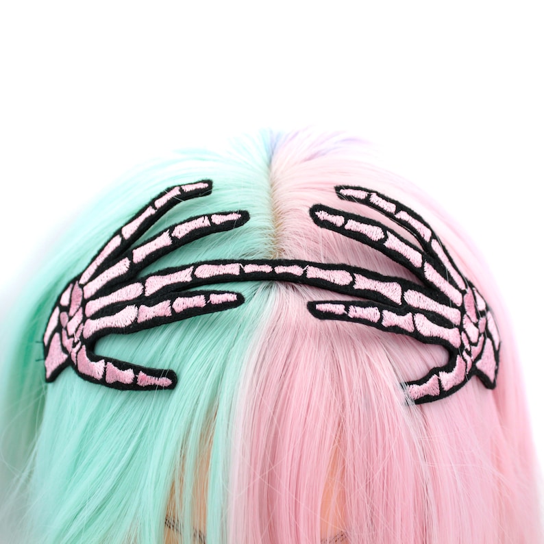 Goth Skeleton Hand Headband | Unique Hair Accessory | Statement Gothic ...