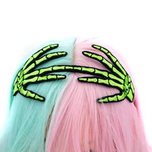 Skeleton Hand Headband - Neon Headband - Goth Headband - Womens Gothic ...