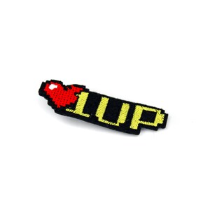 1UP Pixel Heart Retro Gamer Girl Hair Clip- Gamer Gifts for Her - Video ...