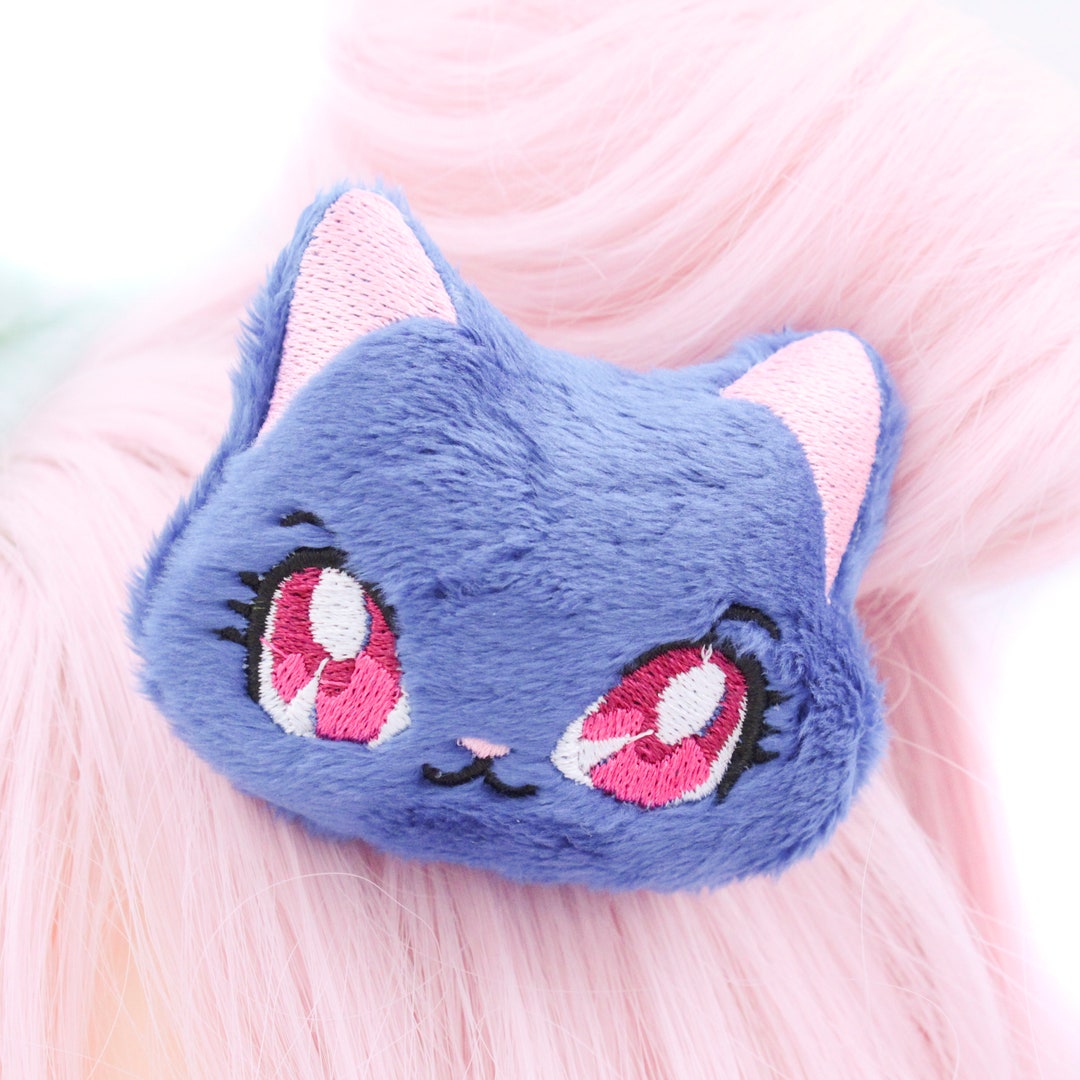 Cute Plush Anime Style Kawaii Cat Hair Clip, Cat Lovers Gift, Anime ...