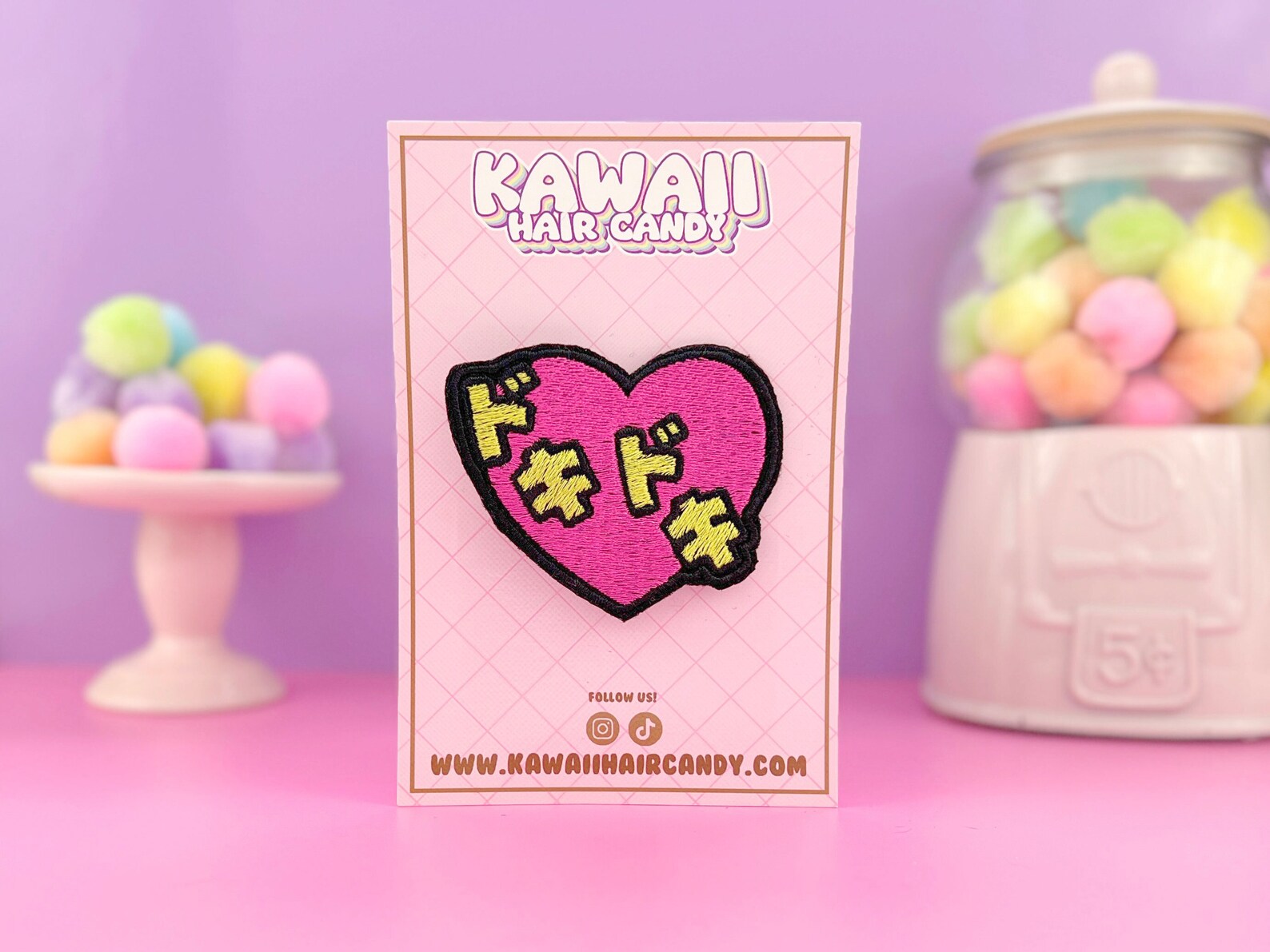 Doki Doki Heart Hair Clip - Etsy