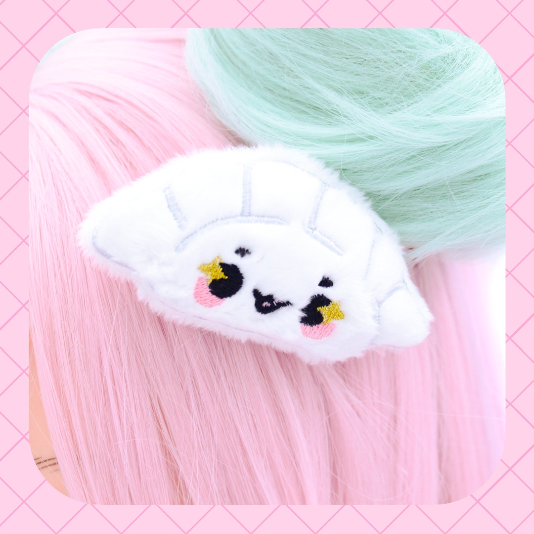 Plush Kawaii Gyoza Dumpling Hair Clip Gift for Anime Lover Japanese ...