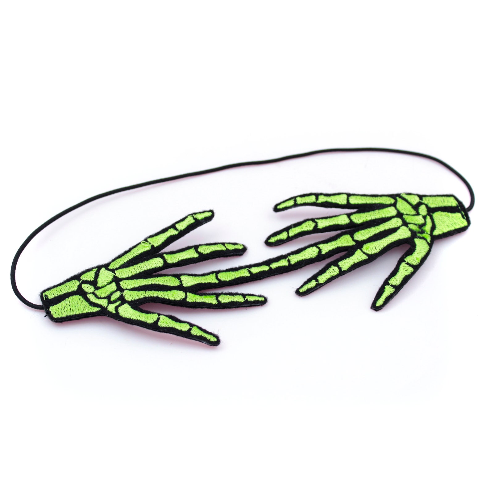 Skeleton Hand Headband - Neon Headband - Goth Headband - Womens Gothic ...
