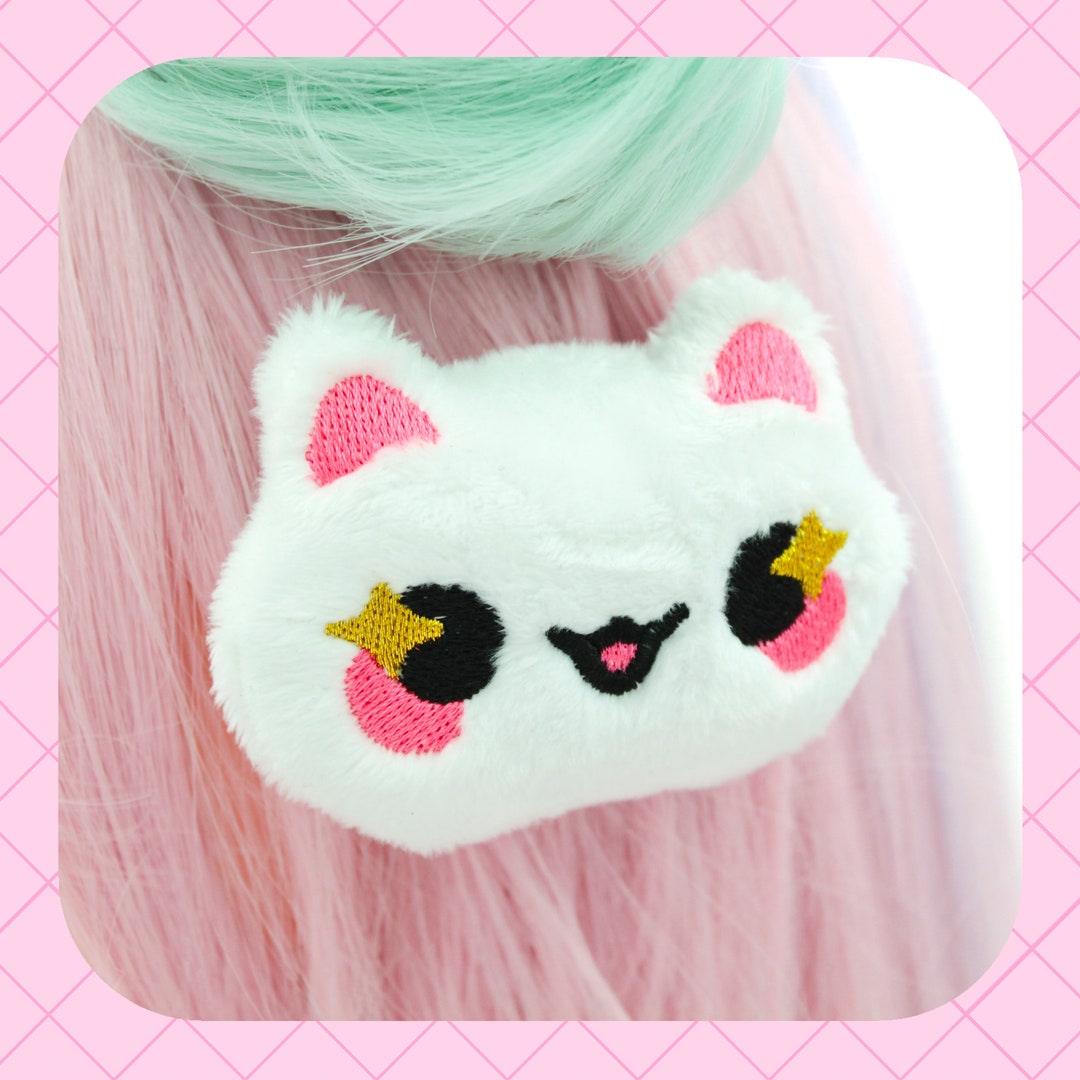 Kawaii Cat Plush Hair Clip Cute Plush Plush Toy Kawaii Plush Cute Gift ...