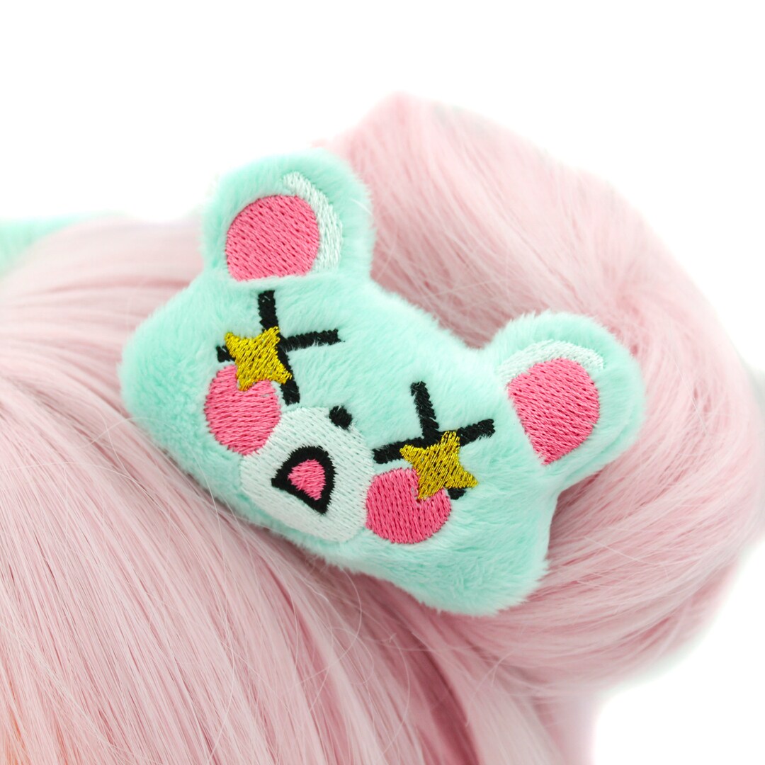 Super Cute Kawaii Dead Bear Plush Hair Clip - Kawaii Clothing - Weeb ...
