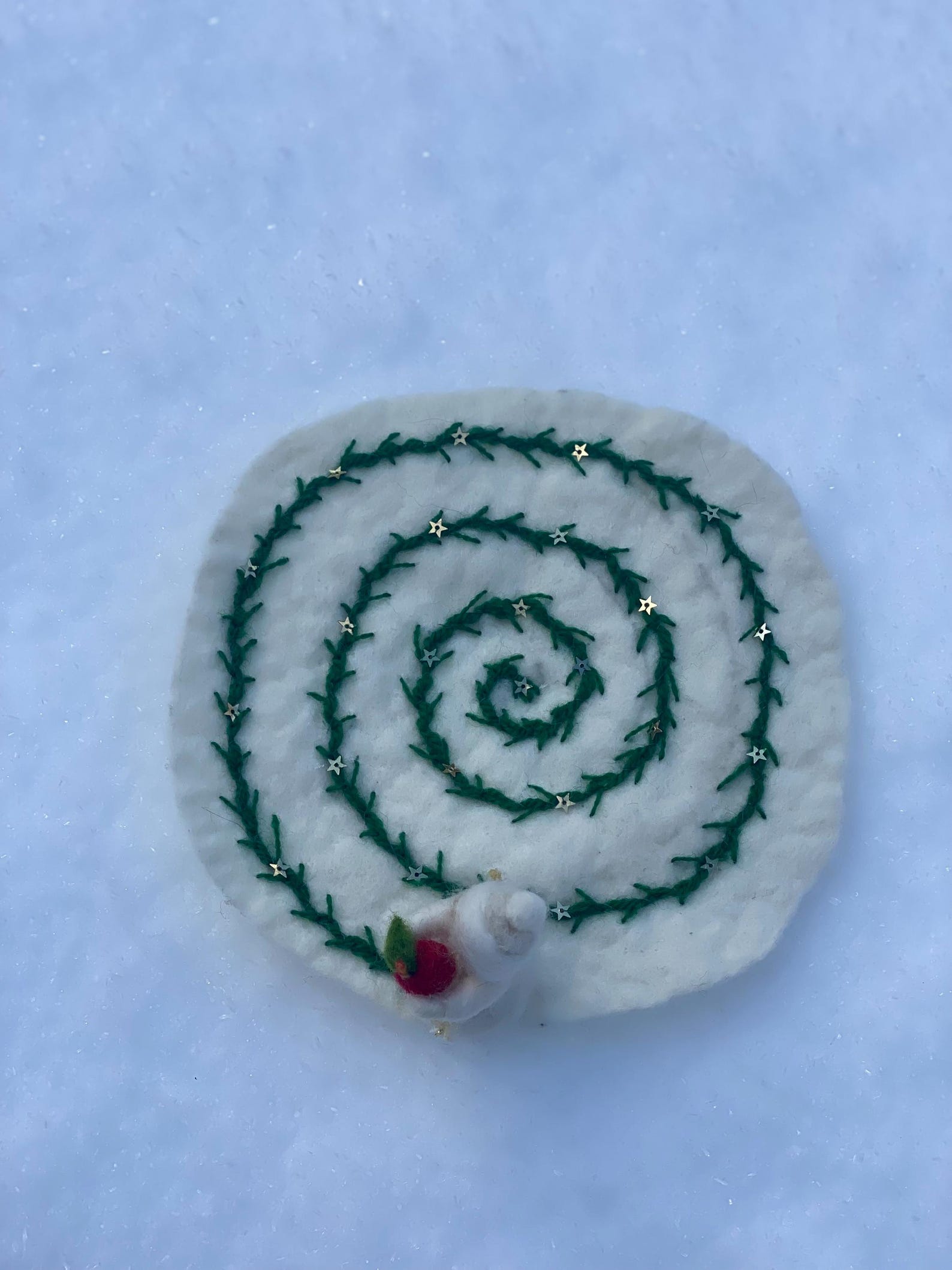 Advent Spiral Walk,advents Garden,angel,advent Calendar, Felted, Wet ...