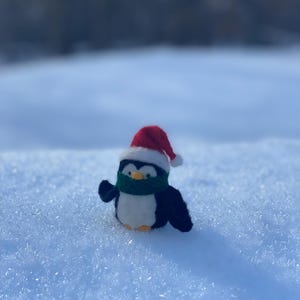 Needle Felted Penguin, Gift, Stocking Stuffer, Holidays - Etsy