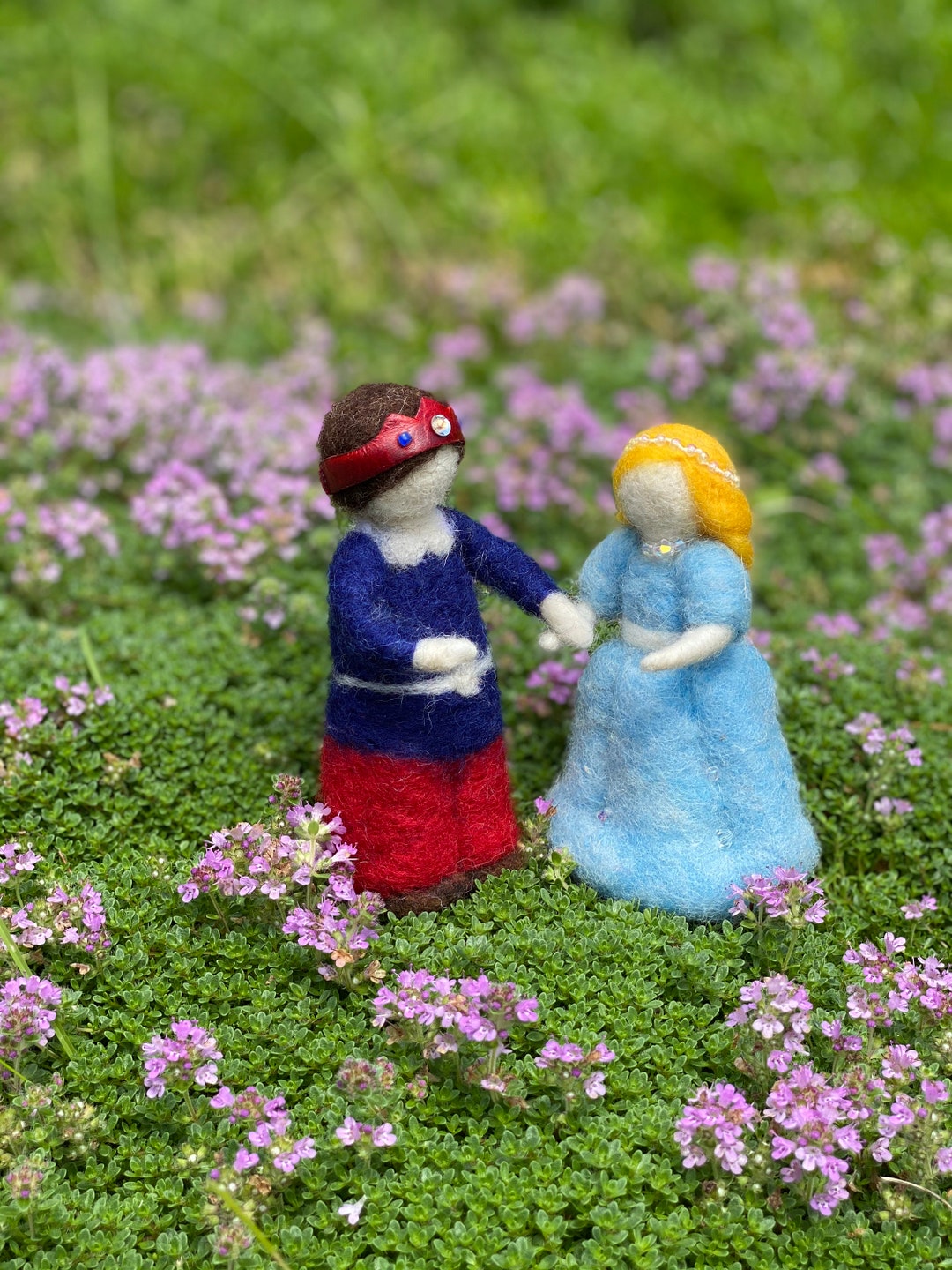 Needle Felted Princess and Prince Dolls, Waldorf Inspired - Etsy