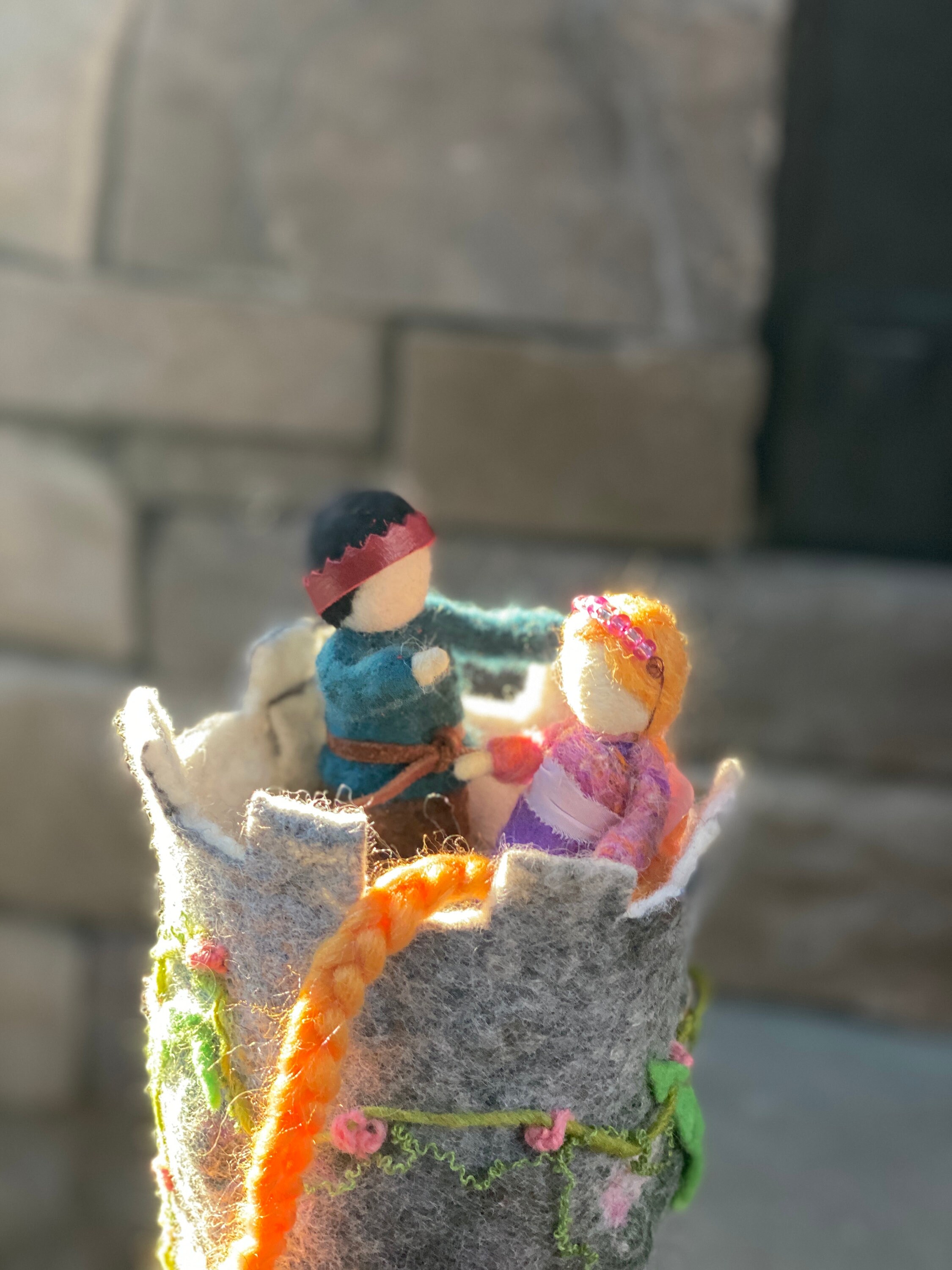 Rapunzel Story Set, Story Telling Puppets,waldorf Inspired, Felted Doll ...