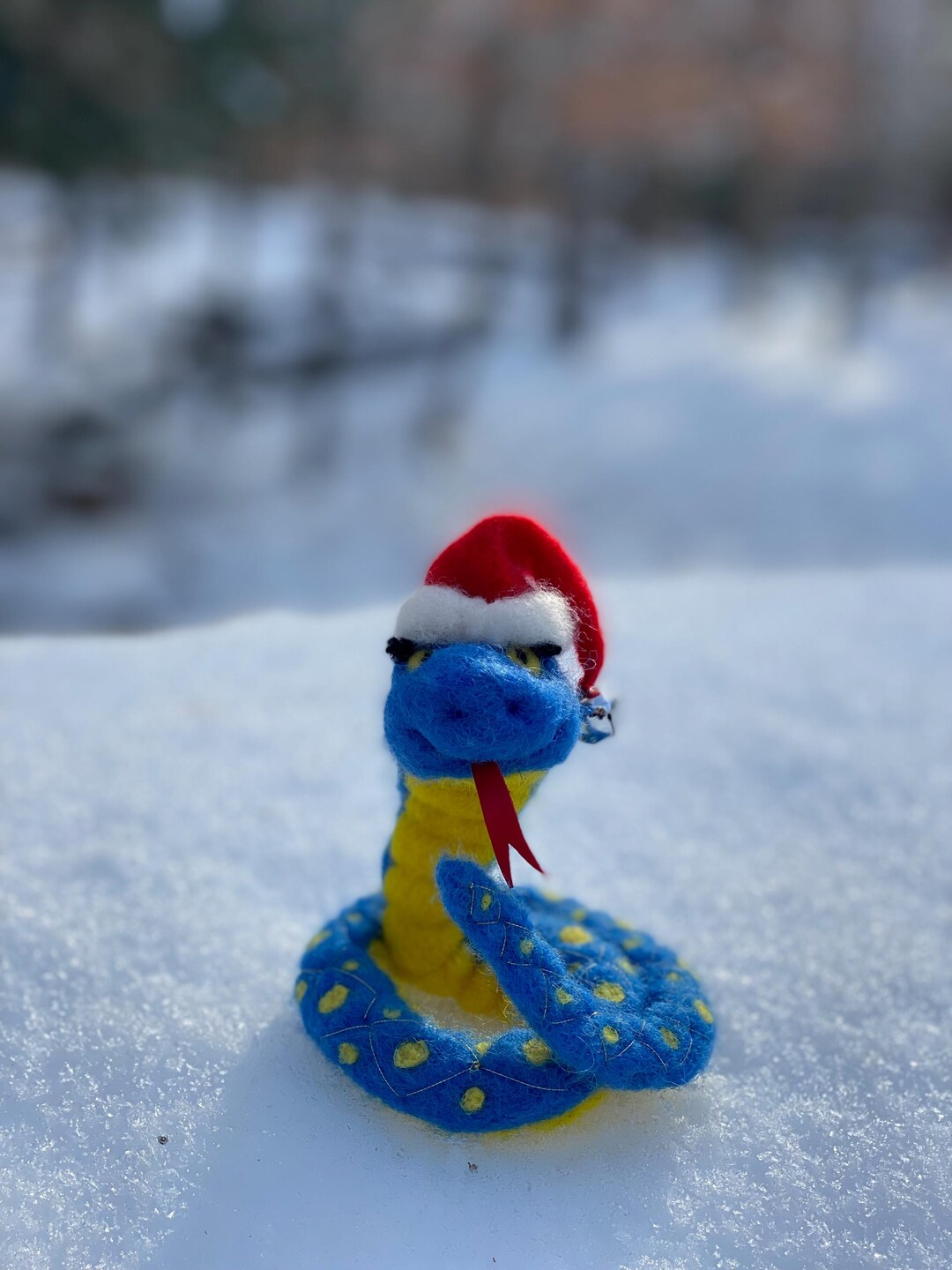 2025 Year of the Snake. Needle Felted Snake,soft Sculpture,christmas ...