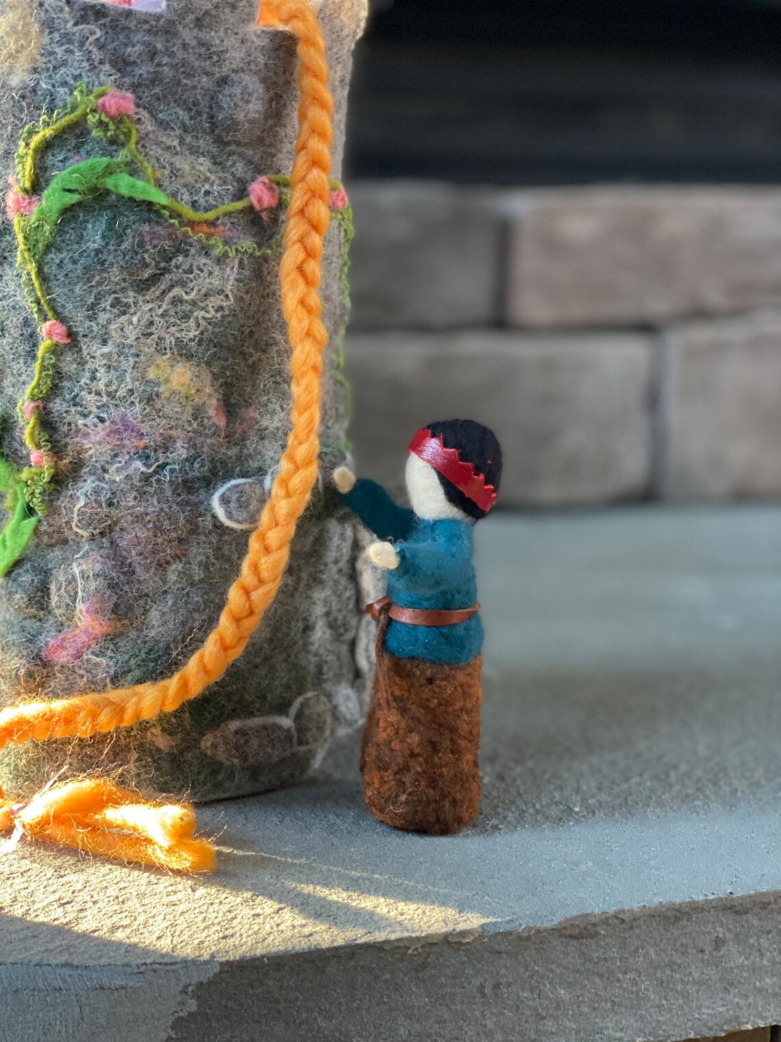 Rapunzel Story Set, Story Telling Puppets,waldorf Inspired, Felted Doll ...