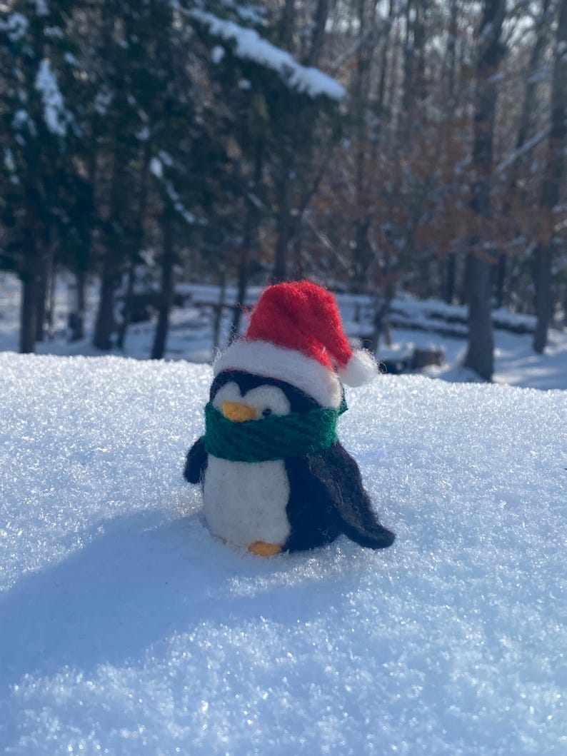 Needle Felted Penguin, Gift, Stocking Stuffer, Holidays - Etsy