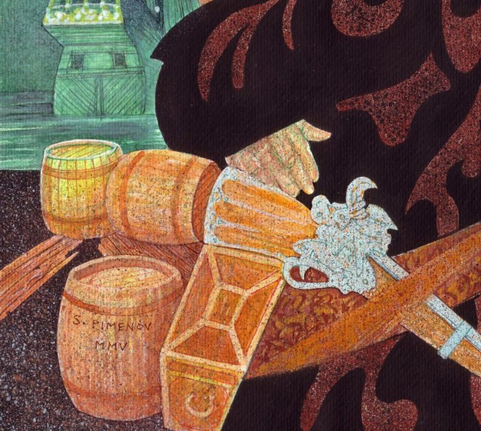 Seaman, Original Drawing on Paper, Mixed Media - Etsy