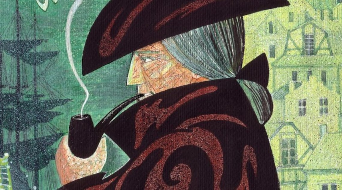 Seaman, Original Drawing on Paper, Mixed Media - Etsy