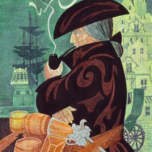 Seaman, Original Drawing on Paper, Mixed Media - Etsy