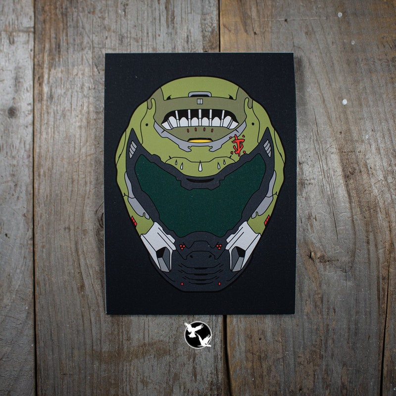 Doom Guy Helmet - Etsy
