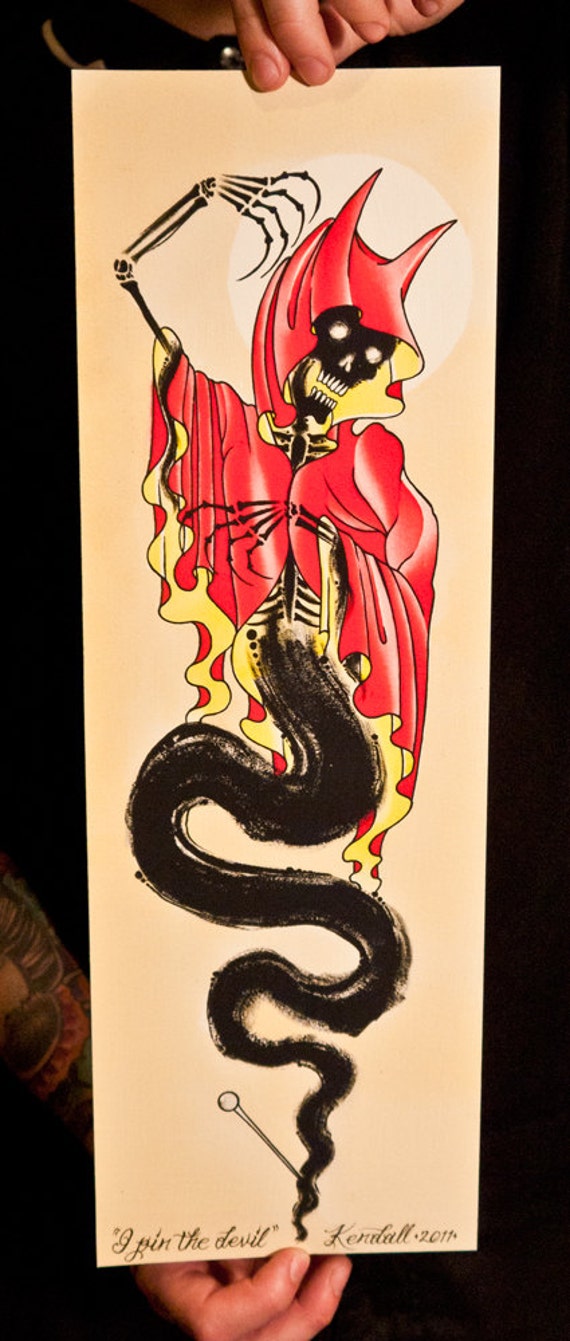 I Pin the Devil Pork Chop Sheet Flash Sheet Braden Kendall | Etsy