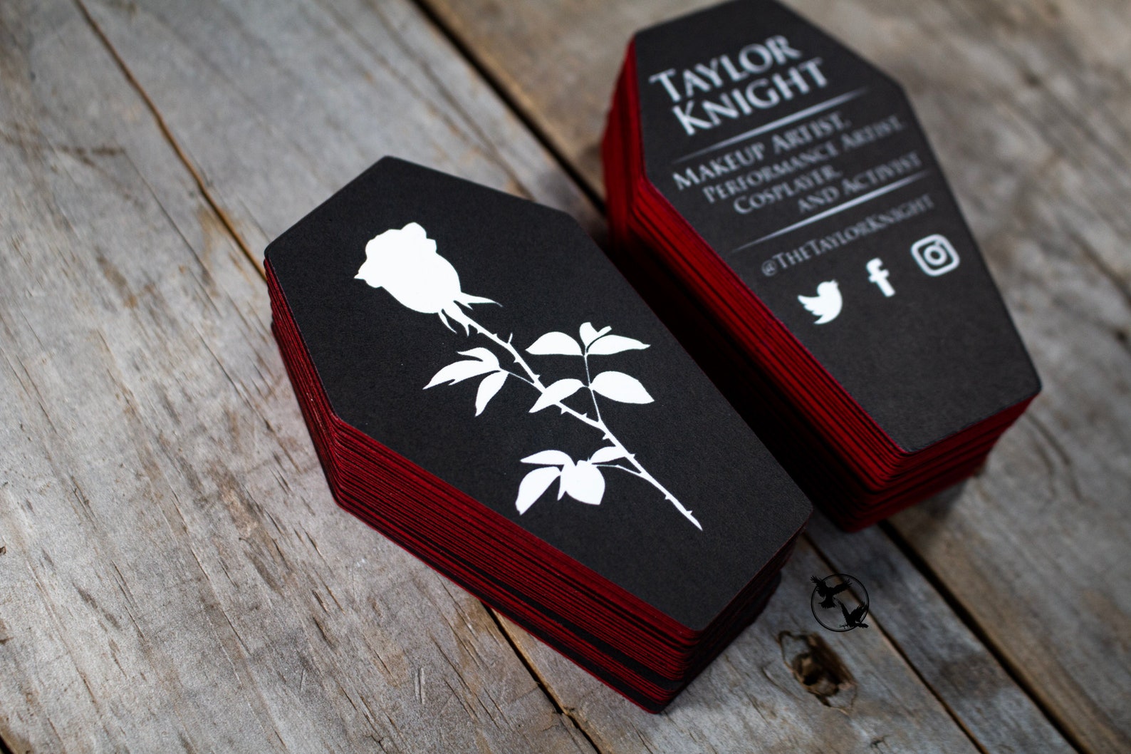 Coffin Shaped Business Cards Printing, 18pt Thickness, 50-1000 - Etsy