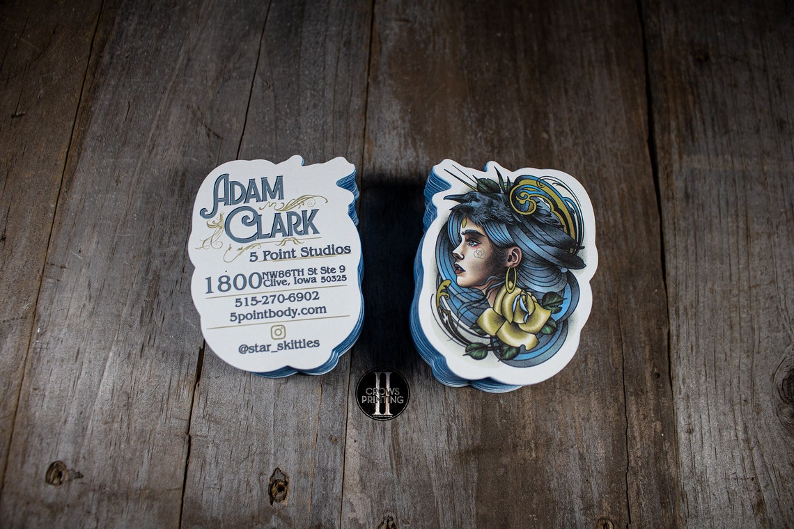 Custom Shaped Business Cards Die Cut Business Cards 50 100 - Etsy