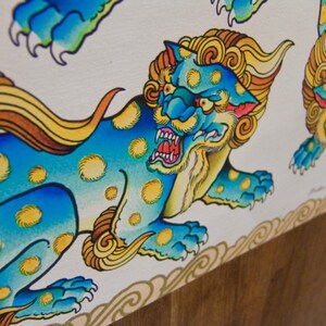 Fu Dog Print, Pork Chop Sheet, Flash Sheet, Braden Kendall 16 X 20 ...