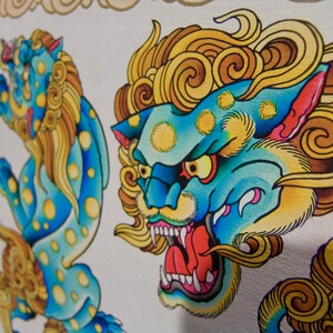 Fu Dog Print, Pork Chop Sheet, Flash Sheet, Braden Kendall 16 X 20 ...