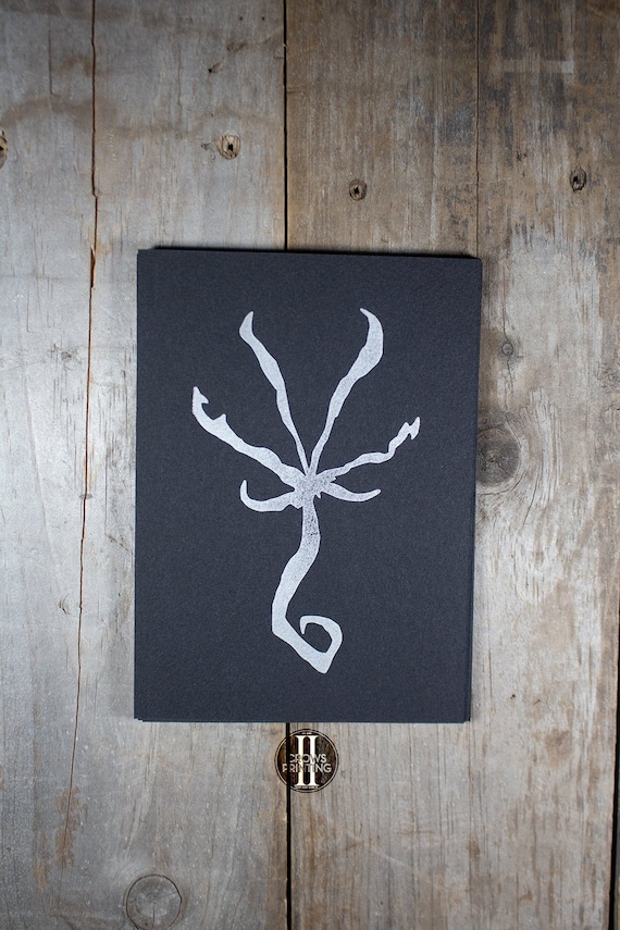 Beast Rune Letterpress Print | Etsy