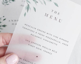 50 Kraft Paper MENUS PERSONALIZED - Etsy