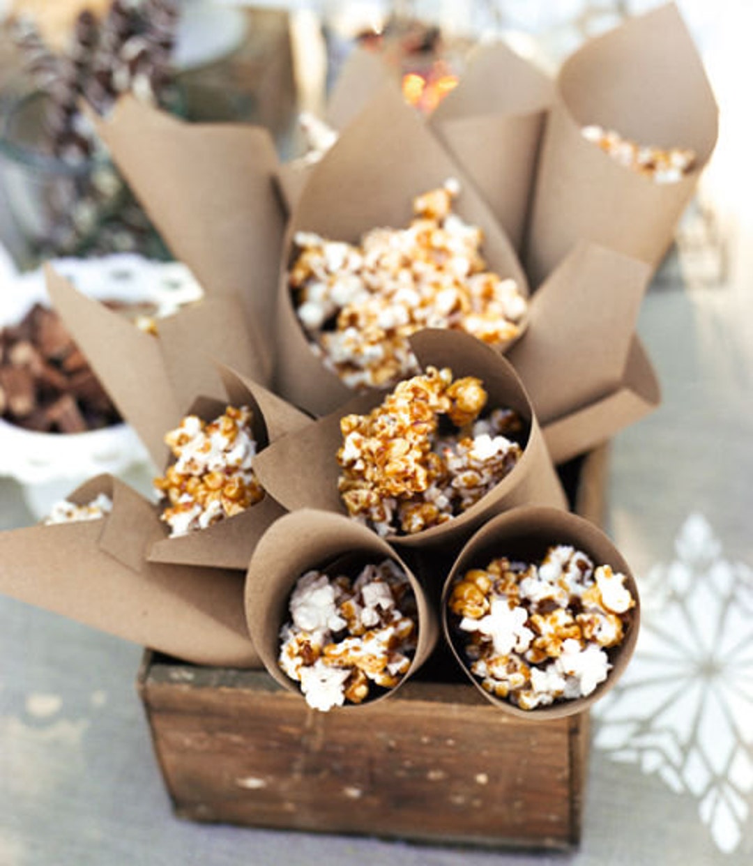 50 KRAFT Paper Cones - Eco Friendly - No Ribbon - Etsy
