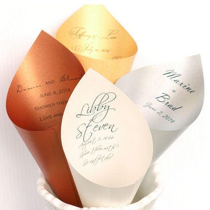 100 Paper Cones Petal Cones Food Cones Custom Cones | Etsy