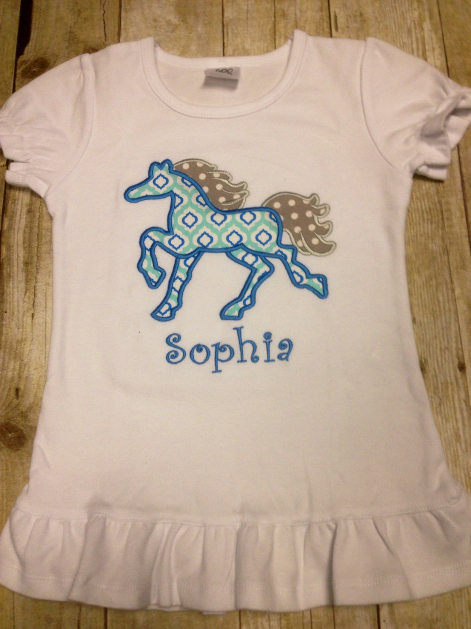 Personalized Girls Horse Shirt/horse Birthday Shirt/ Pony | Etsy