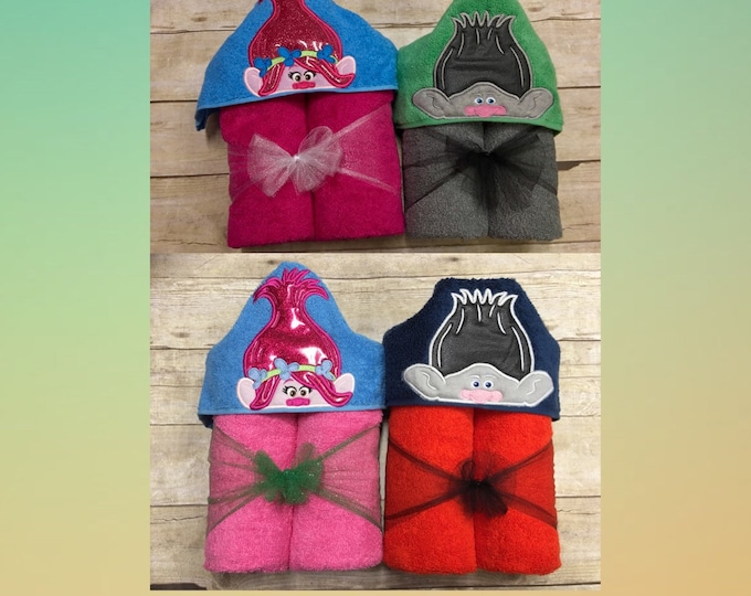Troll Hooded Towels - Etsy