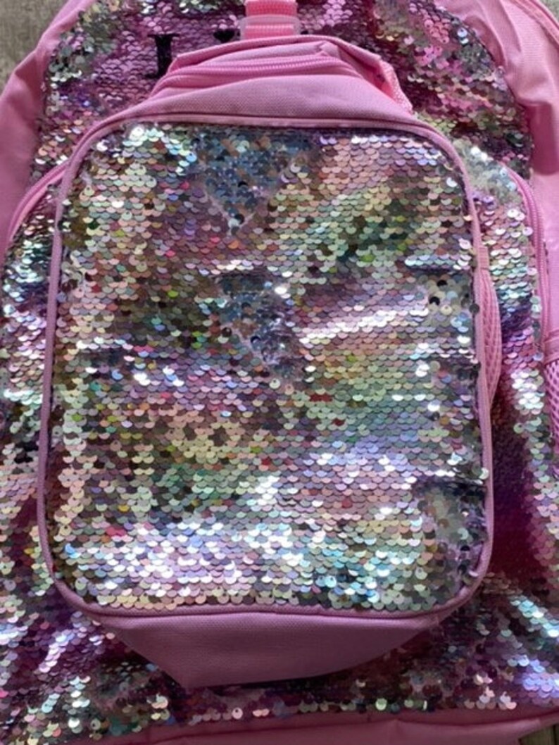 Sequin Backpack/ Reversible Sequin Bookbag/ Mermaid Sequin - Etsy