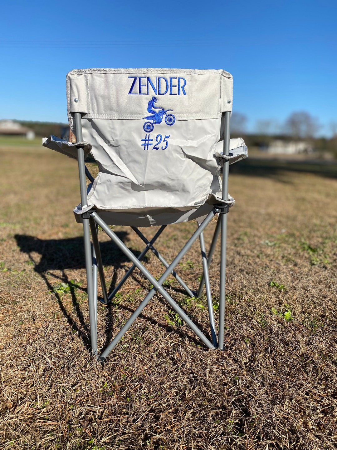 Dirt Bike Folding Chair/ Motocross Camping Chair Personalized/ Racing ...