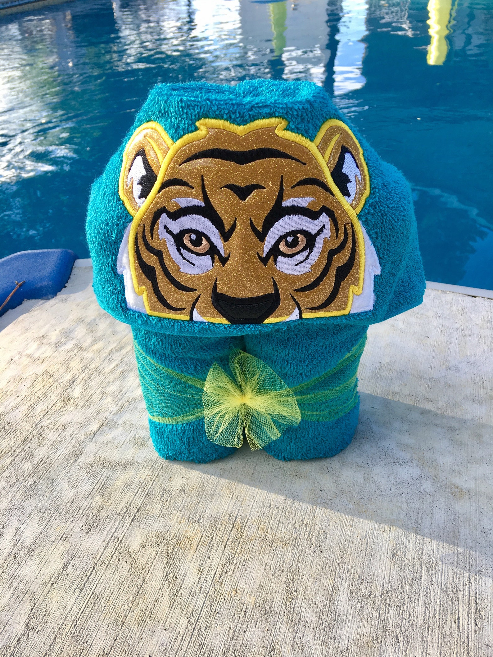 Gold Tiger Hooded Towel/ Yellow Tiger Hooded Towel/ Kids - Etsy