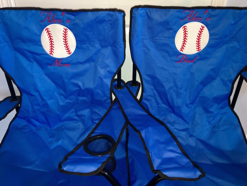 Personalized Baseball Chair, Baseball Mom Chair, Lawn Chair, Folding ...