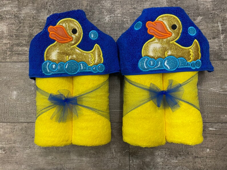 Duck Hooded Towel/ Rubber Ducky Hooded Towel/ Bath Hooded | Etsy