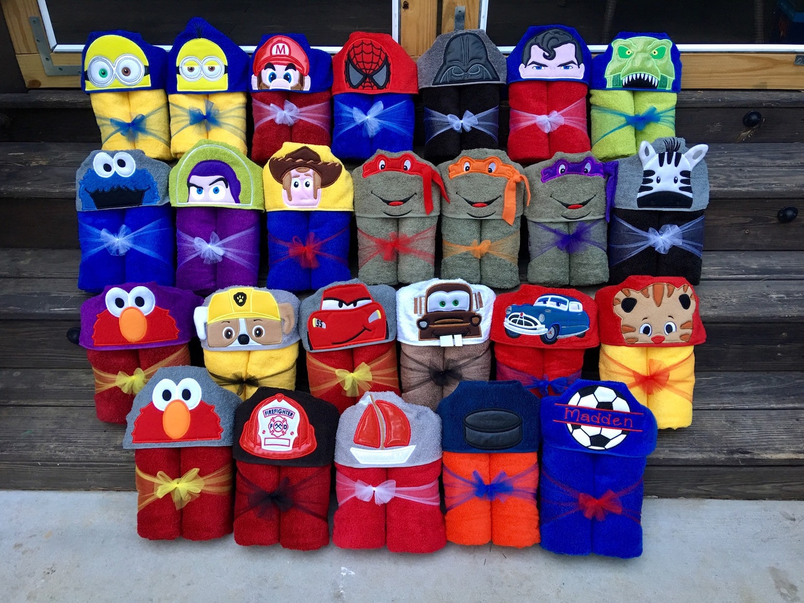 Custom Kids Hooded Towels/ Personalized Beach Towels/ Character Hooded ...