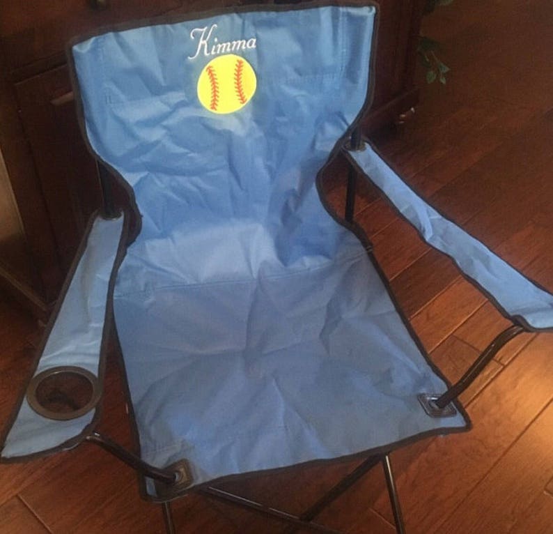 Personalized Baseball Chair, Baseball Mom Chair, Lawn Chair, Folding ...