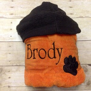 Gold Tiger Hooded Towel/ Yellow Tiger Hooded Towel/ Kids Hooded Towel ...