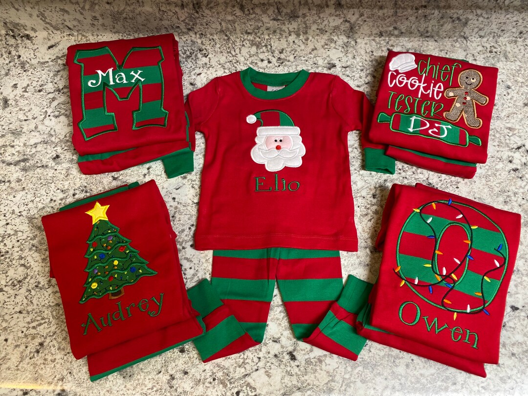 Matching Christmas Wear/ Family Christmas Attire/ Monogrammed Christmas ...