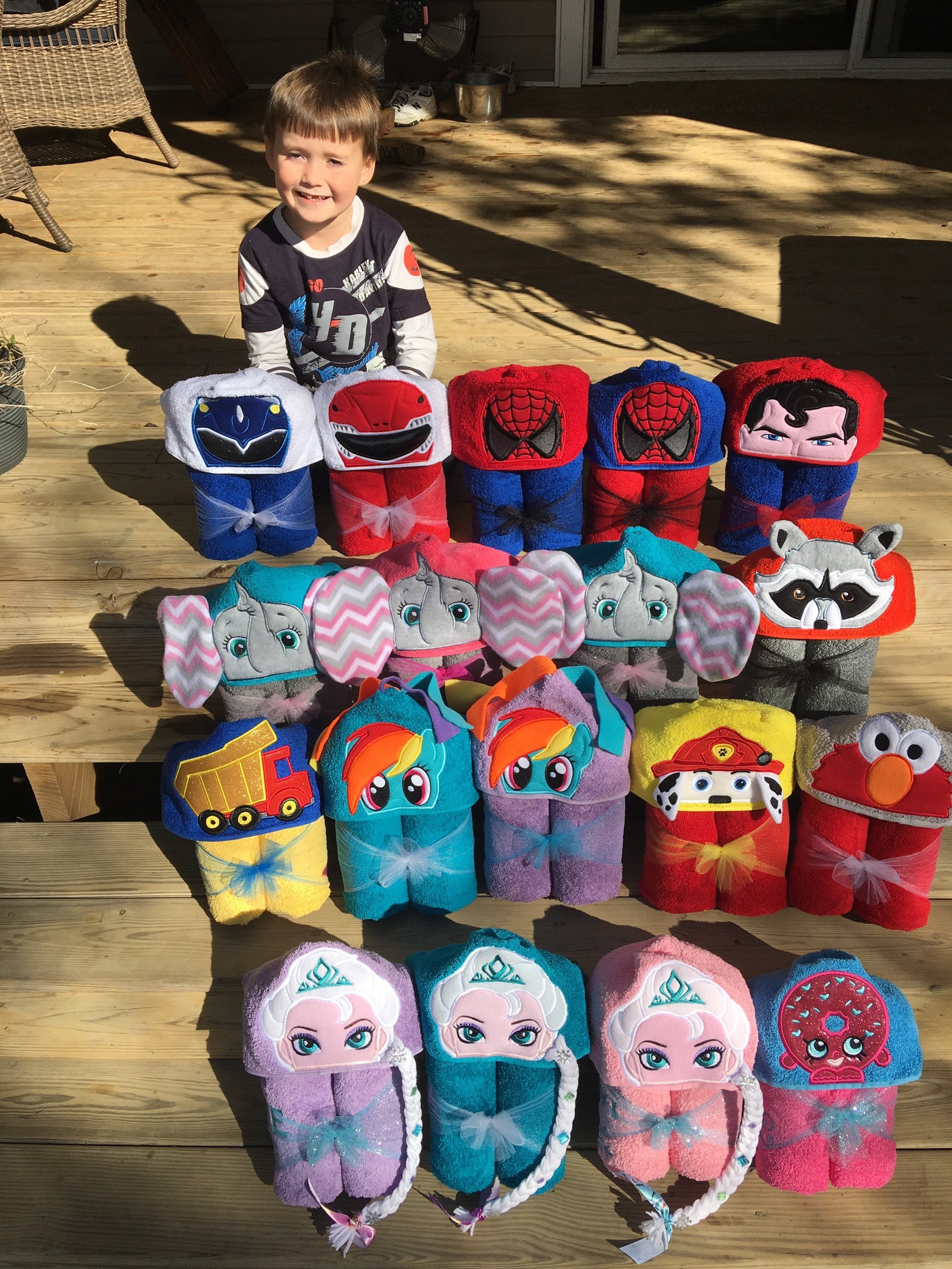 Custom Kids Hooded Towels/ Personalized Beach Towels/ Character Hooded ...