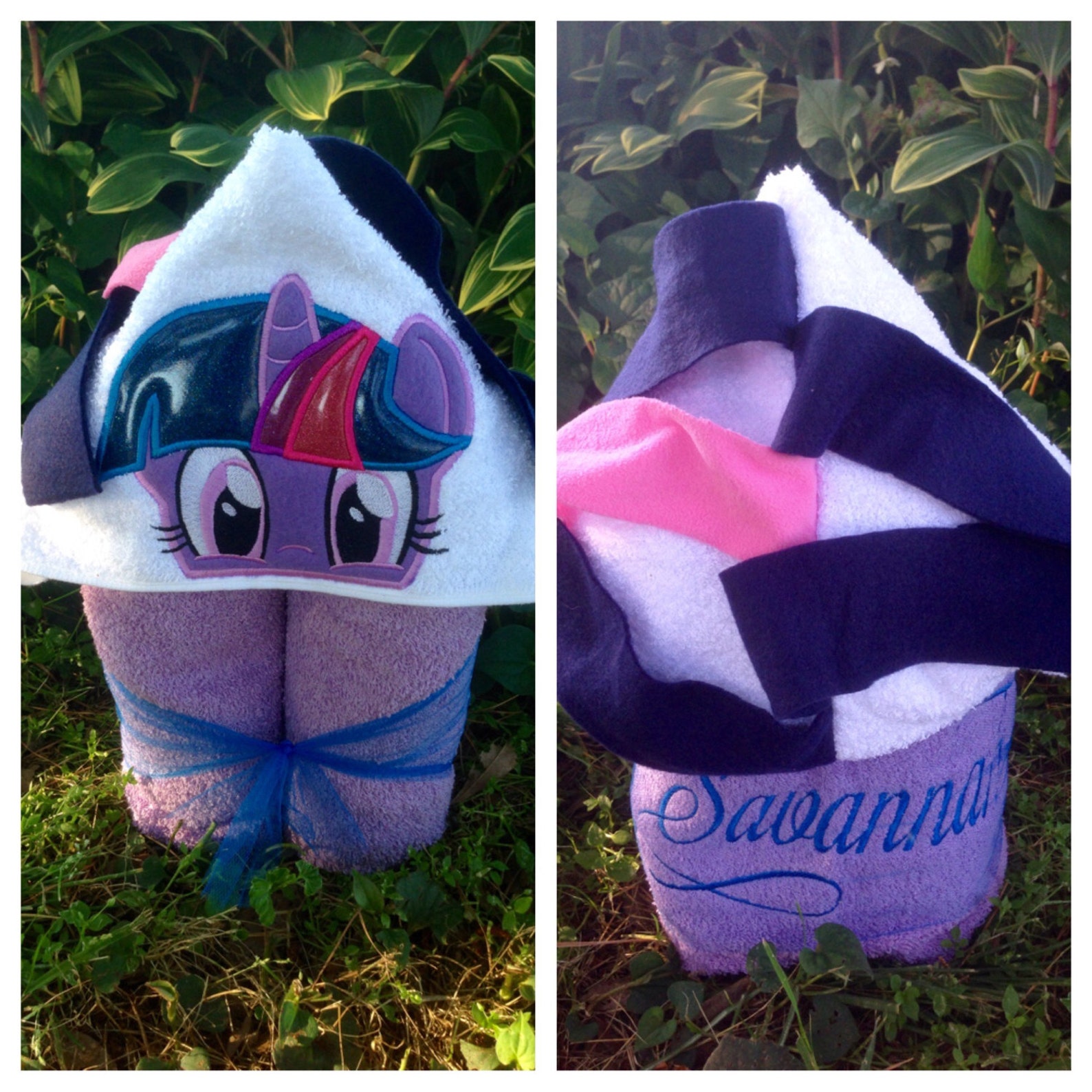Twilight Pony Hooded Bath Towel/ Custom MLP Hooded Towel/ | Etsy