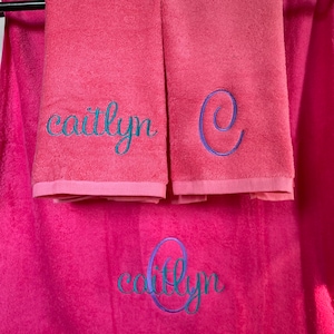 Hot Pink Bath Towel, Hot Pink Bath Towel Set, Cotton Bath Towels, Hot ...