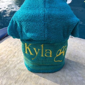 Gold Tiger Hooded Towel/ Yellow Tiger Hooded Towel/ Kids Hooded Towel ...