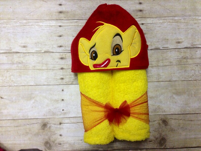 Boy Lion Hooded Towel/ Lion Cub Hooded Towel/ Lion King Simba | Etsy