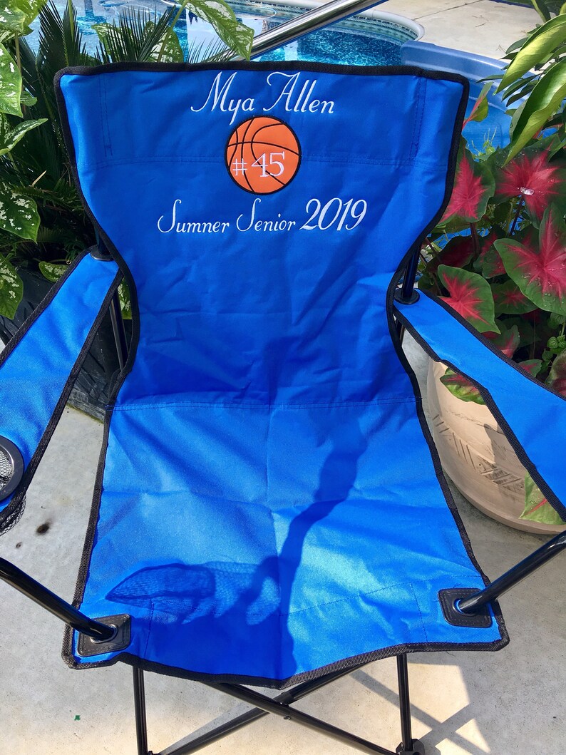 Personalized Basketball Chair Basketball Mom Chair Sports | Etsy