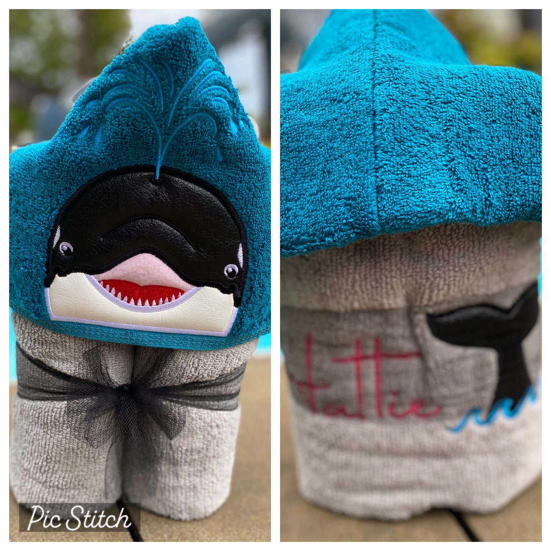 Orca Hooded Towel/ Killer Whale Hooded Bath Towel/ Ocean - Etsy