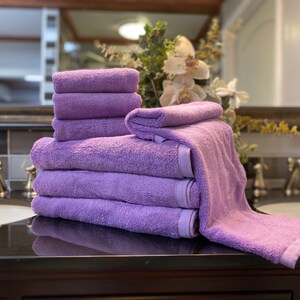 Lavender Bath Towel, Lavender Bath Towel Set, Cotton Bath Towels ...